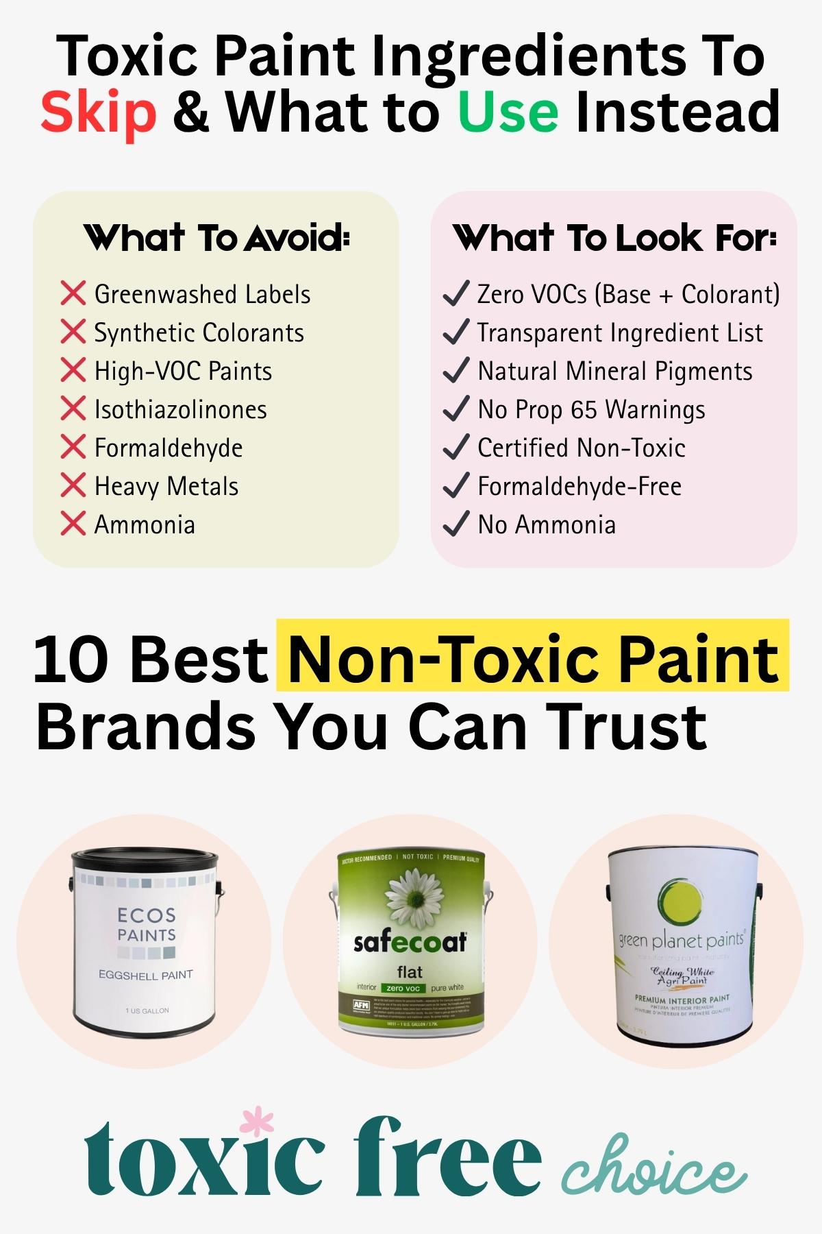 10 Best Zero VOC Paint Brands For Non-Toxic Cabinets, Walls & Doors - Toxic Free Choice