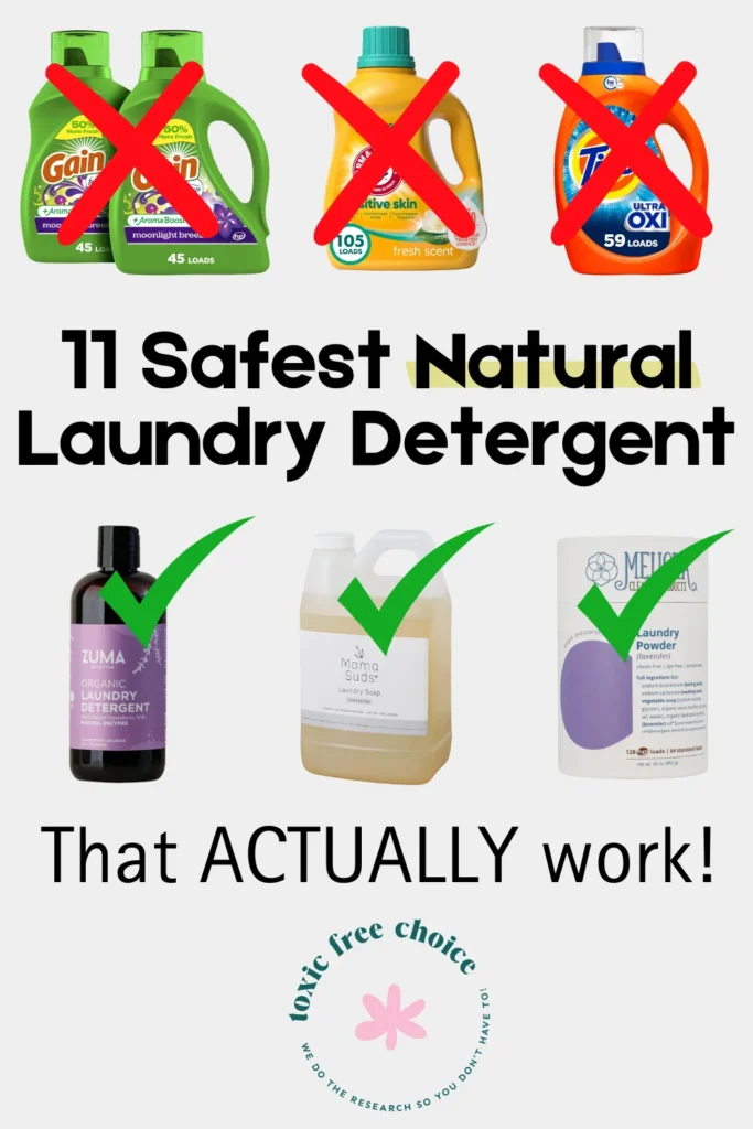 11 Safest Non-Toxic Laundry Detergent Brands That WORK - Toxic Free Choice
